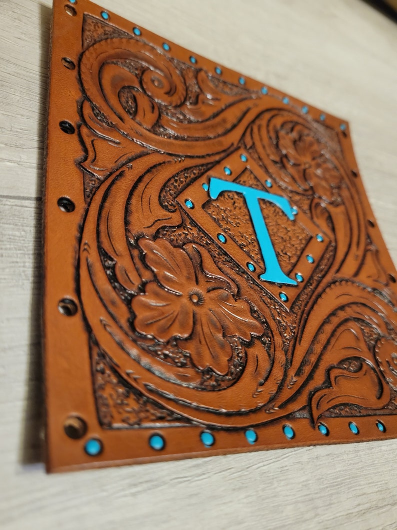 Personalized Bouquet Wrap, Custom Tooled Leather Flower Arrangement - Etsy