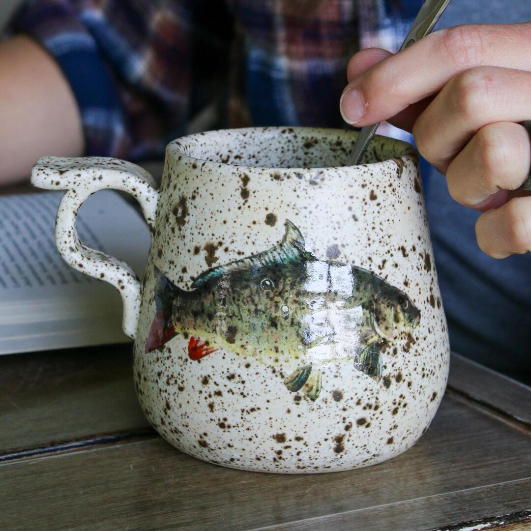 Carp Mug - 14oz Pottery - Etsy