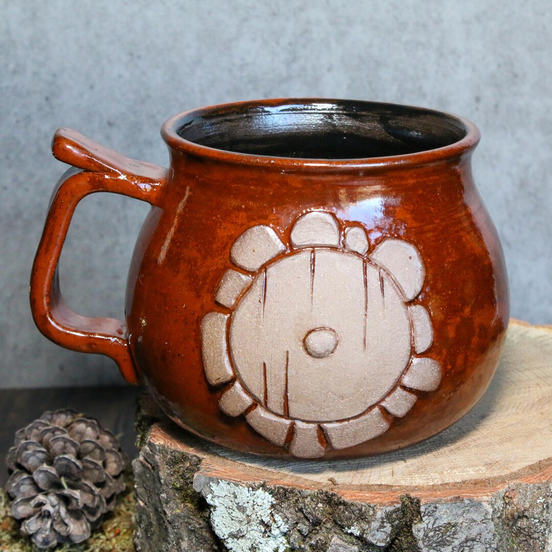 Orange Hobbit Mug - 16oz Pottery - Etsy