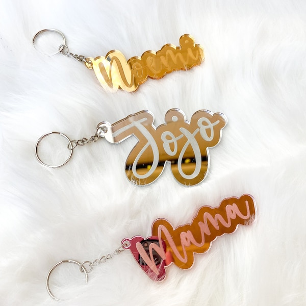 Mirror Acrylic Name - Etsy