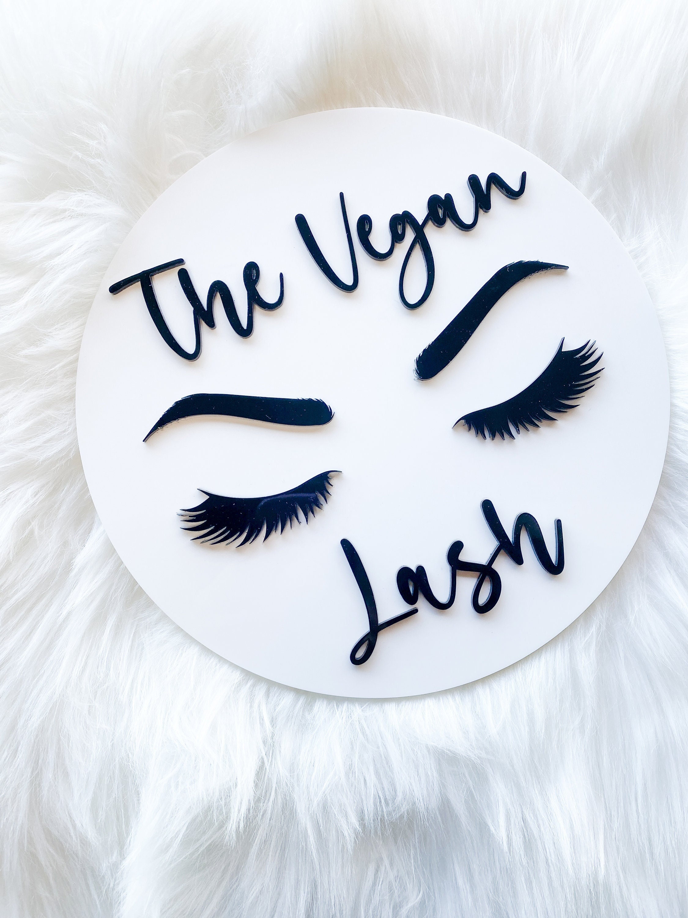 Lash Custom Sign, Business Sign, Beauty Room, Lashes, Acrylic Sign ...