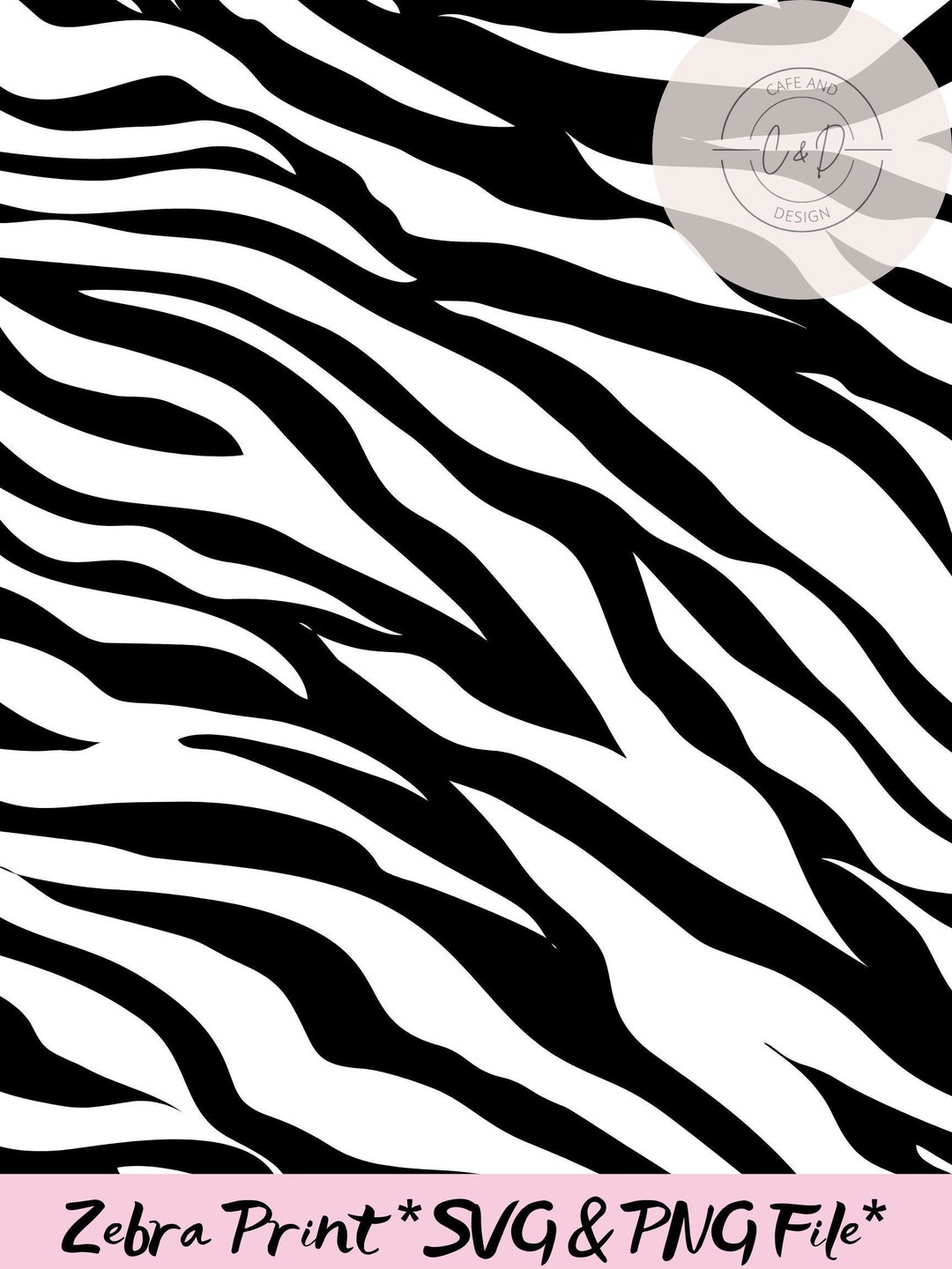 Zebra Print SVG & PNG File, Cricut, Glowforge, Laser Machine - Etsy