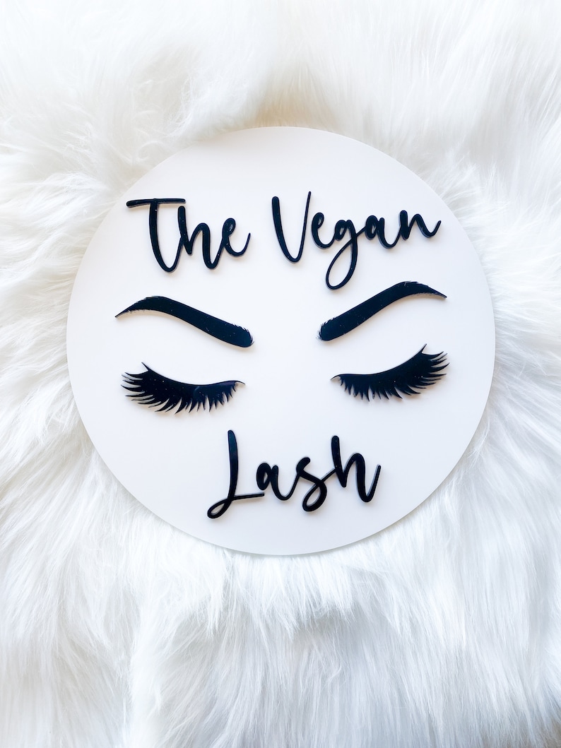 Lash Custom Sign, Business Sign, Beauty Room, Lashes, Acrylic Sign ...
