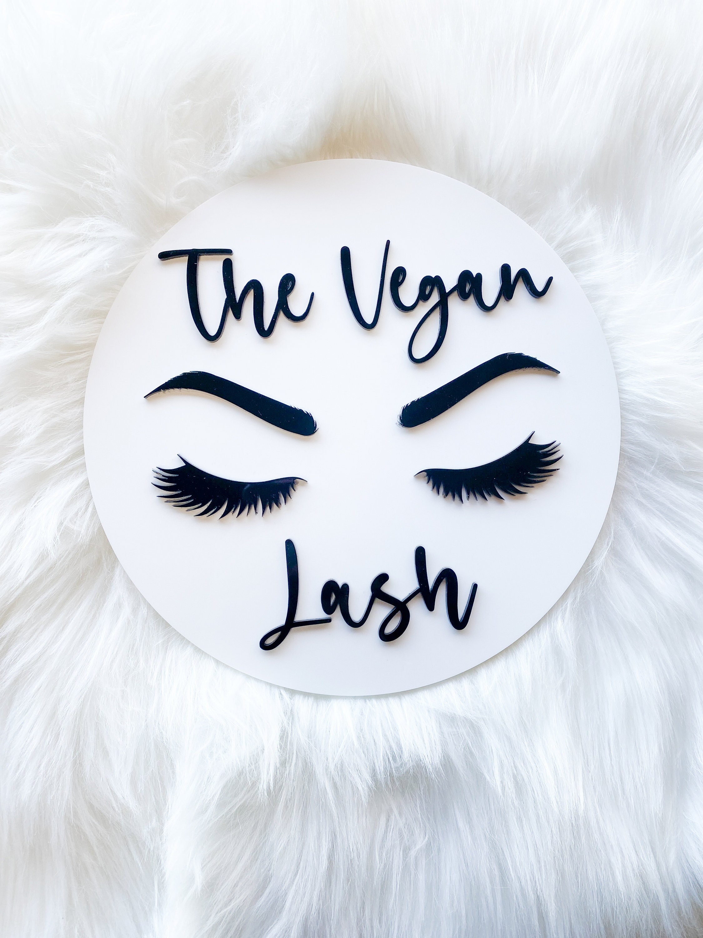 Lash Custom Sign, Business Sign, Beauty Room, Lashes, Acrylic Sign ...
