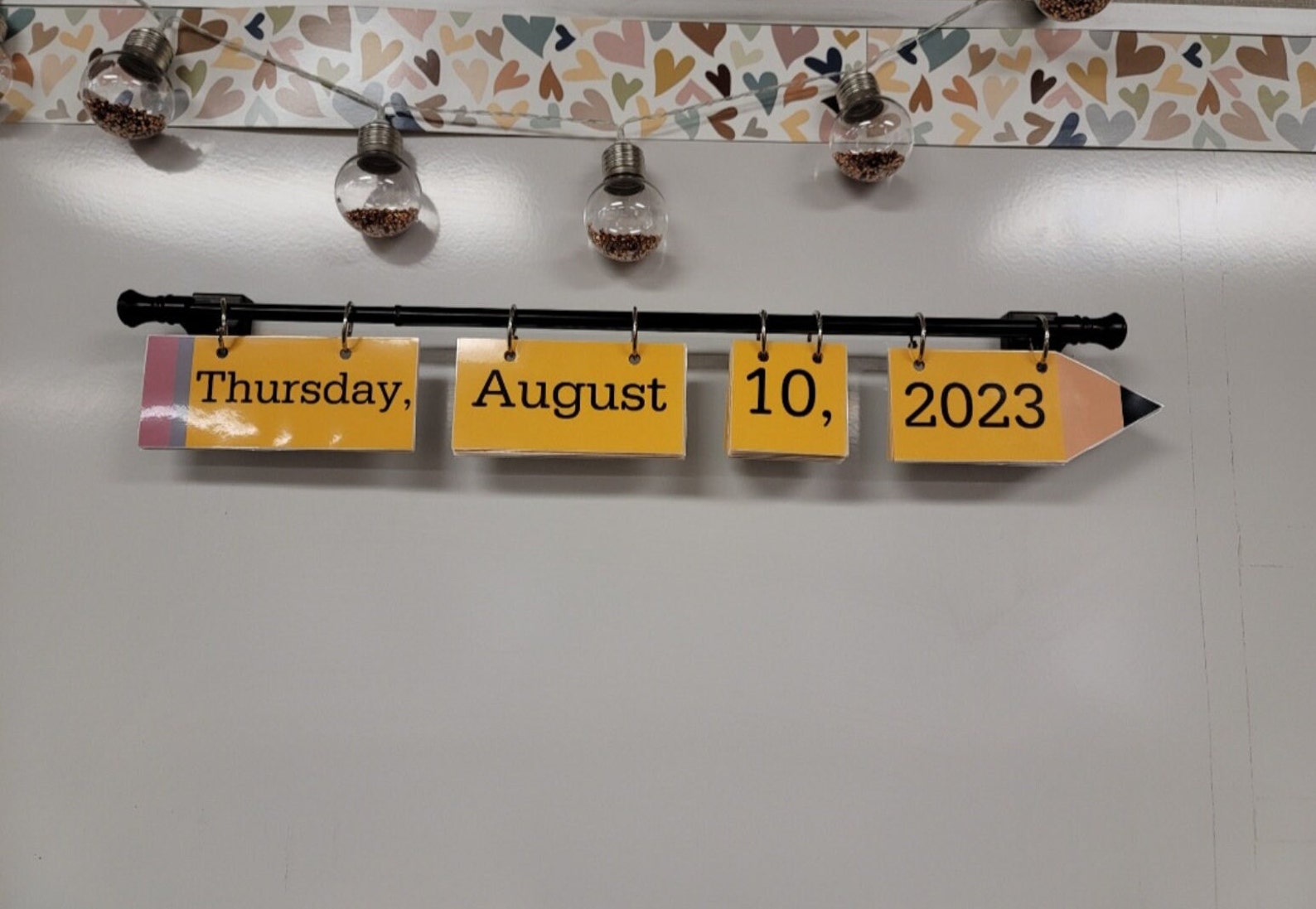 Pencil Flip Calendar Digital Download | Classroom Calendar | Teacher ...