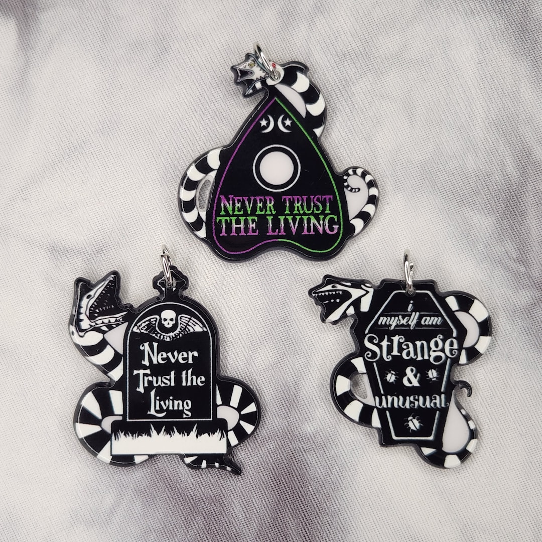 Goth Sandworm Charms Halloween Charms Ouija Coffin Tombstone Charms ...
