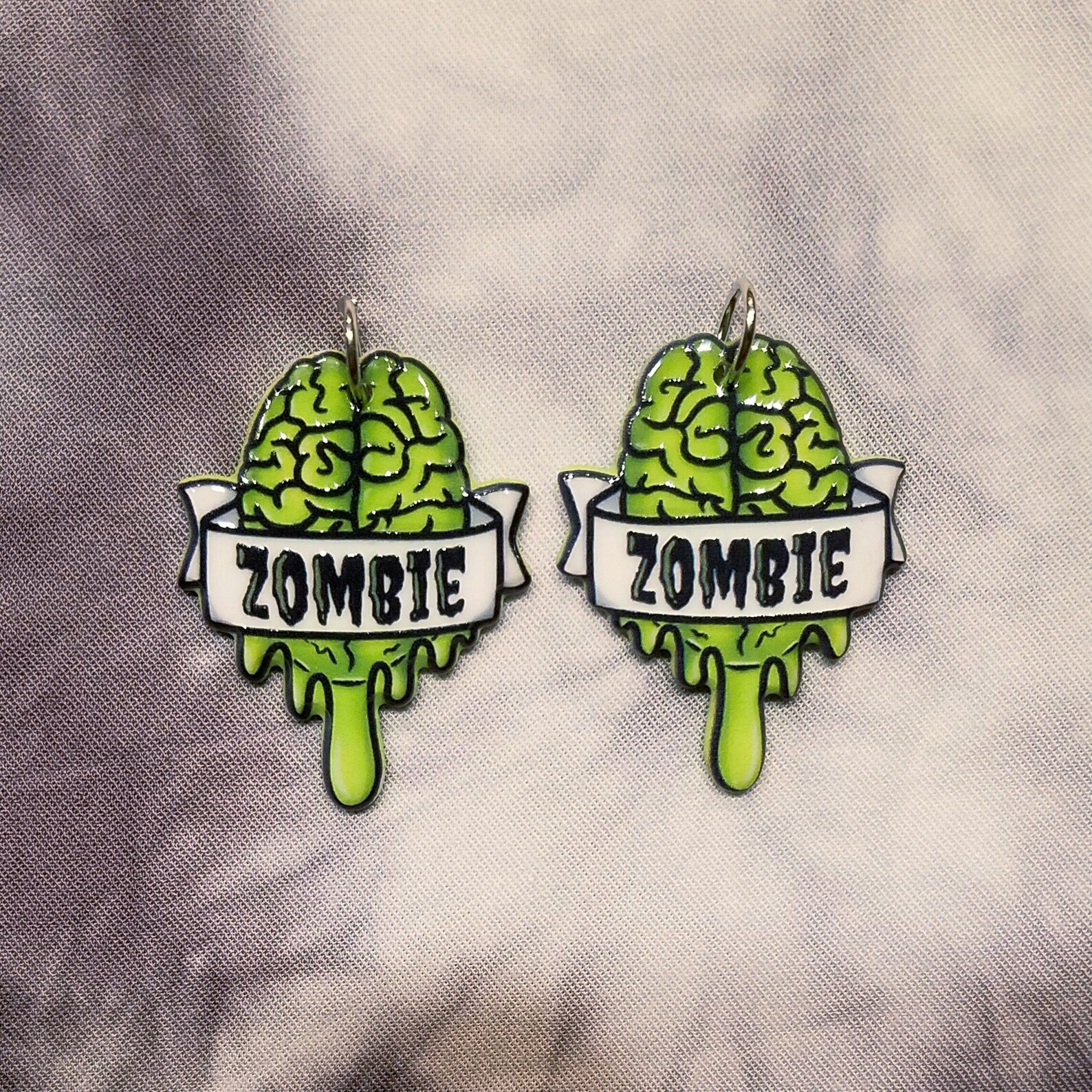 Zombie Charms - Halloween Charms - Zombie Brain - Zombie Heart - Zombie ...