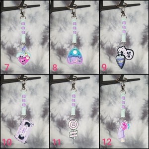 Pastel Goth Keychain - Horror Keychain - Macramé Keychain - Ouija ...