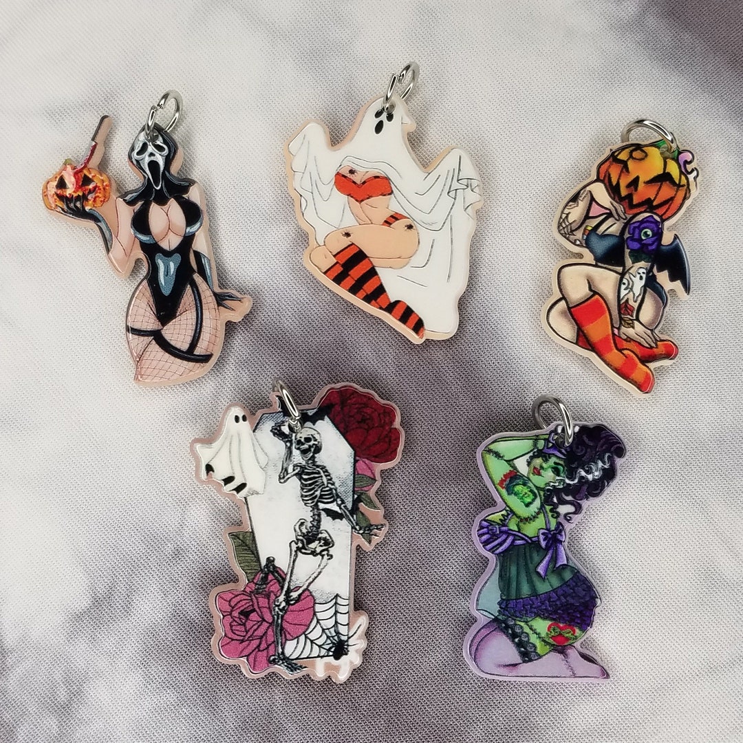 Sexy Halloween Horror Charms - Sexy Ghost Charms - Sexy Sheet Ghost - Pumpkin Head - Bride of ...