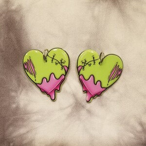 Zombie Charms - Halloween Charms - Zombie Brain - Zombie Heart - Zombie ...