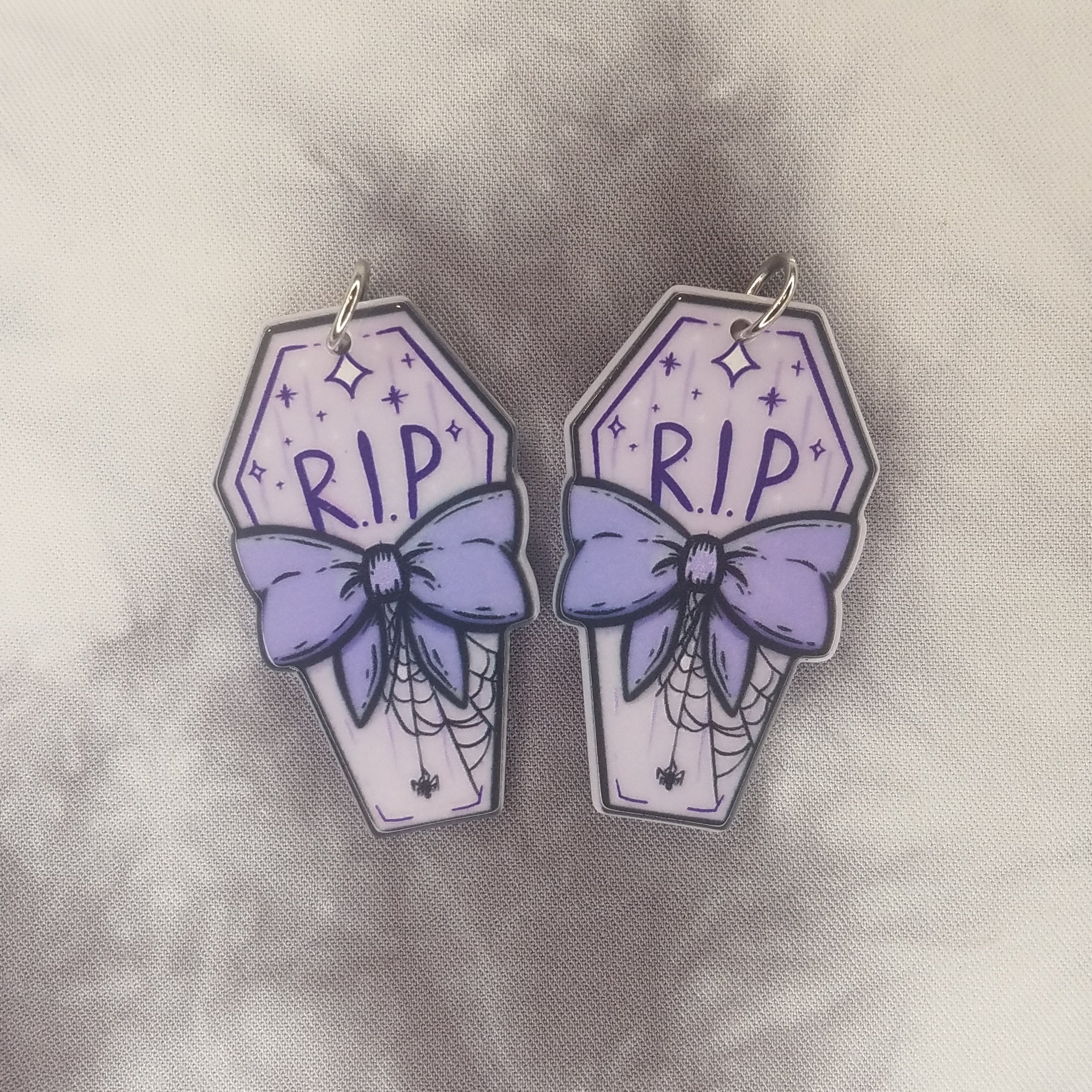 Pastel Goth Charms Horror Jewellery RIP Coffin Charm - Etsy