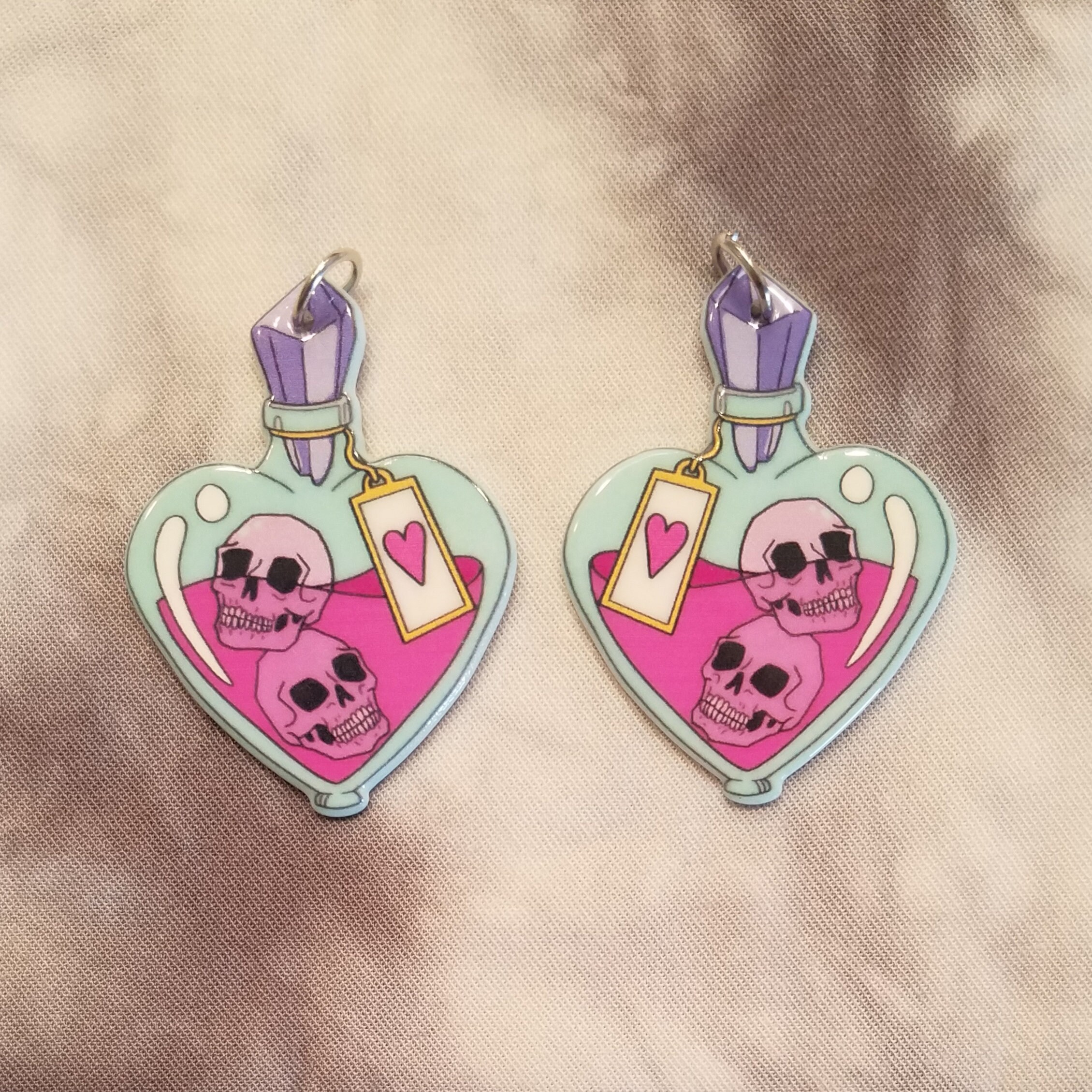 Pastel Goth Charms Skull Charms Creepy Cute Jewelry - Etsy