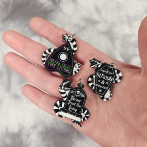 Goth Sandworm Charms Halloween Charms Ouija Coffin Tombstone Charms ...