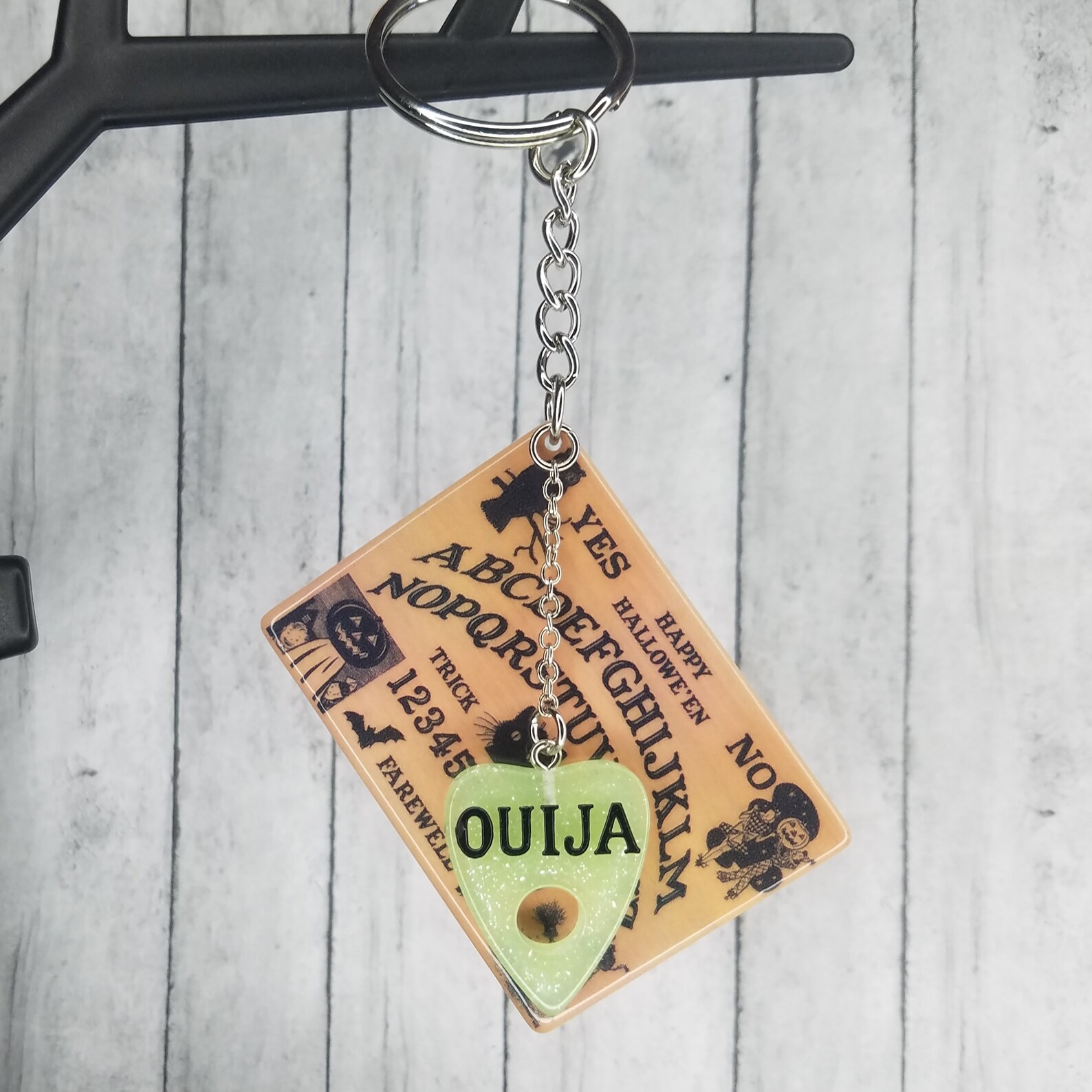 Ouija Board Keychain Mini Ouija Board Halloween Keychain - Etsy