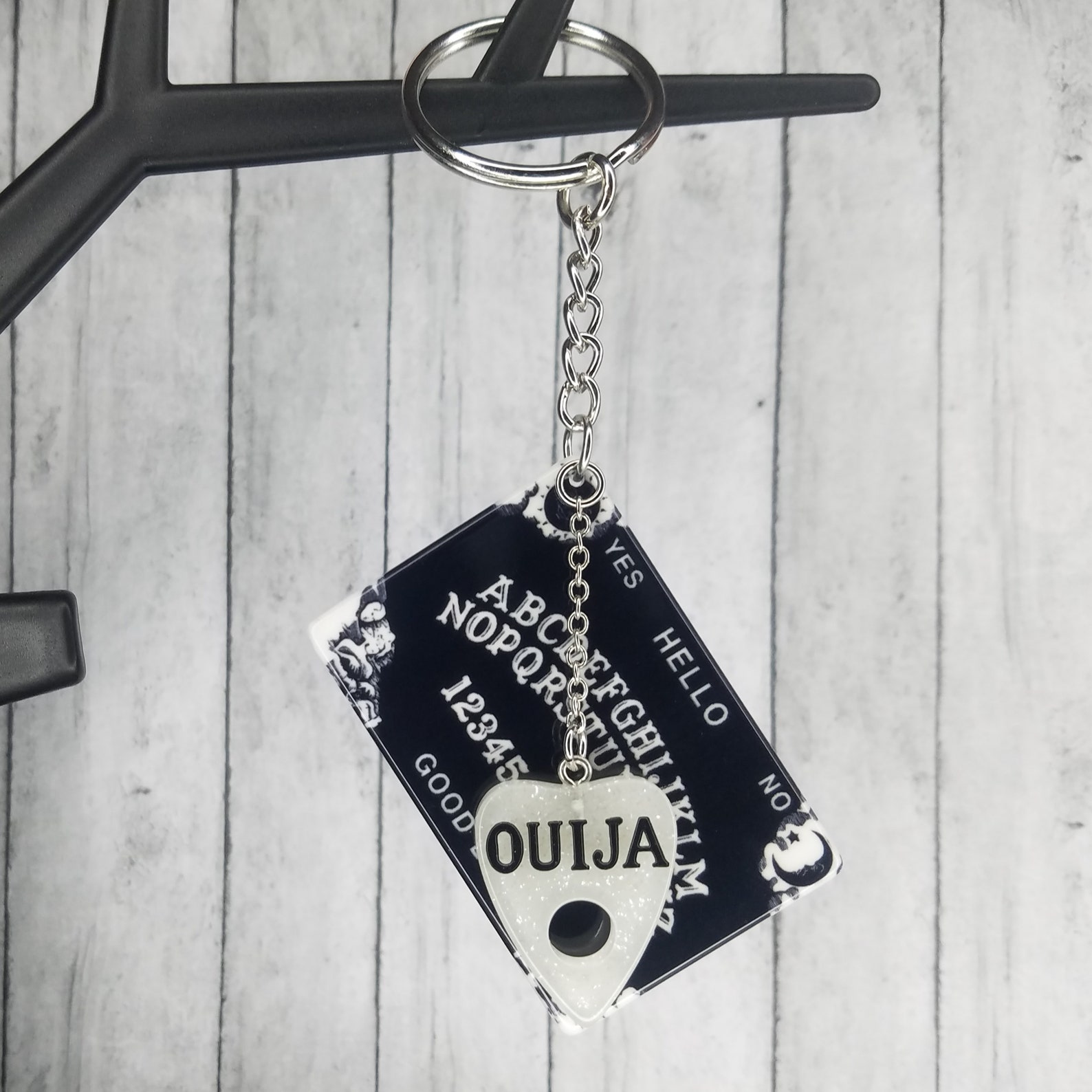 Ouija Board Keychain Mini Ouija Board Halloween Keychain - Etsy
