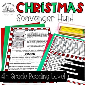 Real & Artificial Christmas Tree Reading Comprehension Scavenger Hunt ...