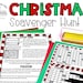 Real & Artificial Christmas Tree Reading Comprehension Scavenger Hunt ...