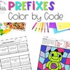 Differentiated Prefixes Color by Code Worksheets for Intermediate ...