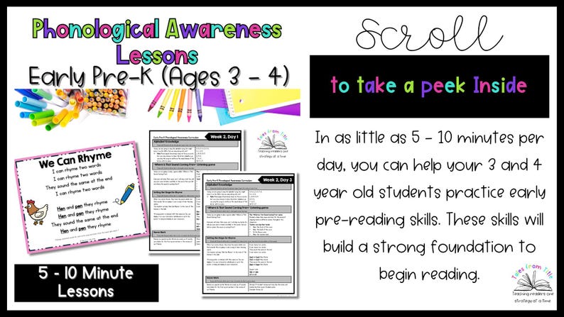 Early Pre-k Phonological Awareness Curriculum Week 2 (ages 3–4) - Etsy