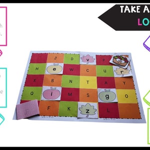 Fall Themed Letter Identification & Sounds Intervention or Center Game ...