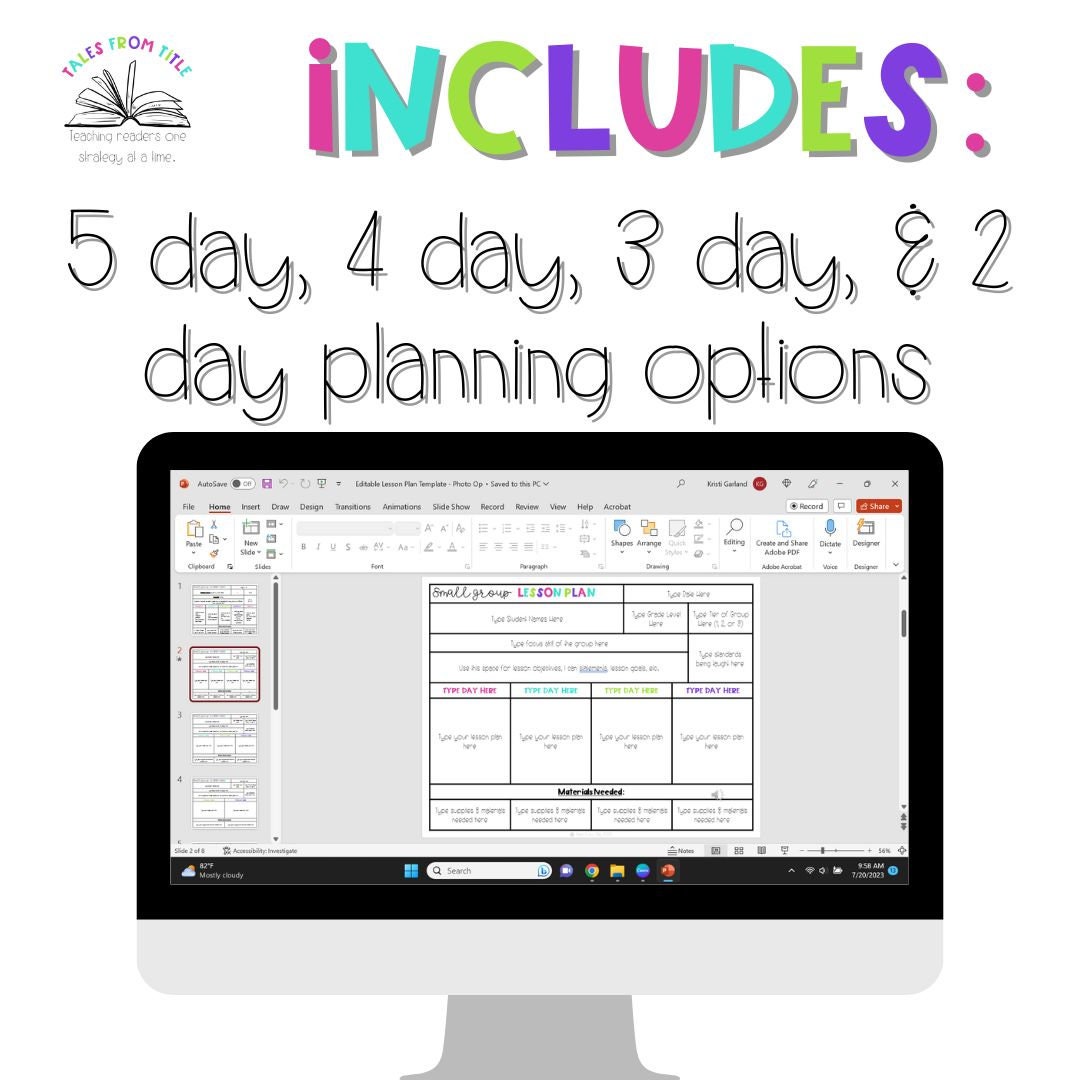 Editable Intervention & Small Group Lesson Plan Templates - Etsy