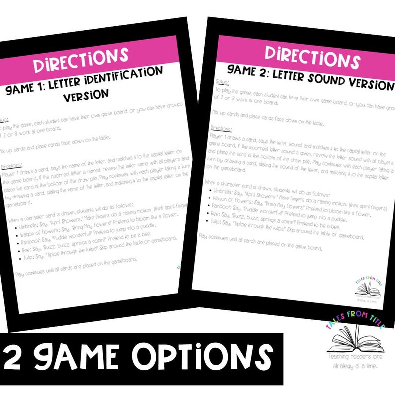 Letter Identification & Sounds Intervention or Center Game - Spring ...
