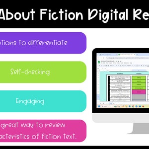Characteristics of Fiction Text: Differentiated, Self-checking, Digital ...