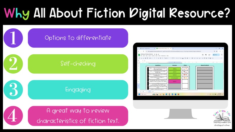 Characteristics of Fiction Text: Differentiated, Self-checking, Digital ...