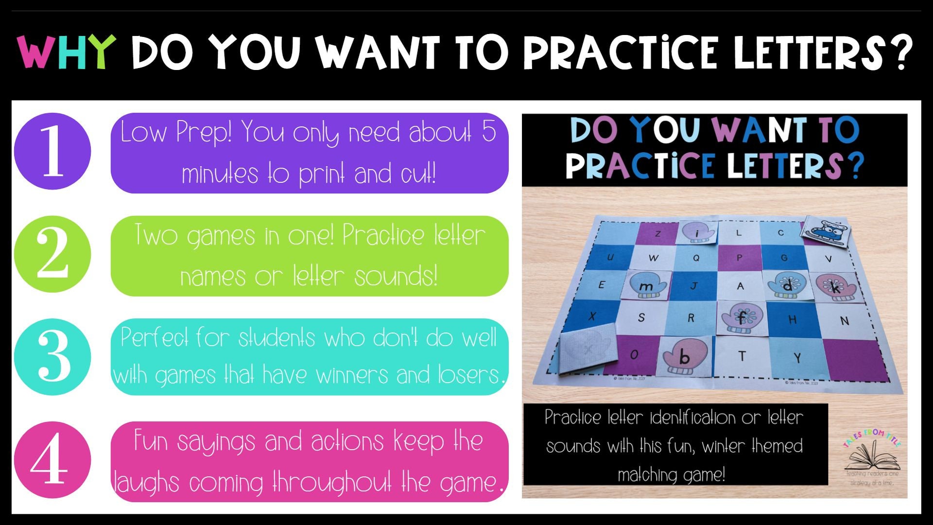 Letter Identification & Sounds Intervention or Center Game - Winter ...
