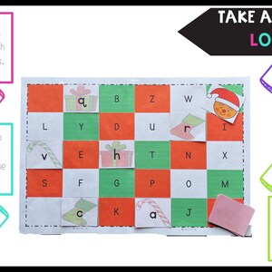 Letter Identification & Sounds Intervention or Center Game - Christmas ...