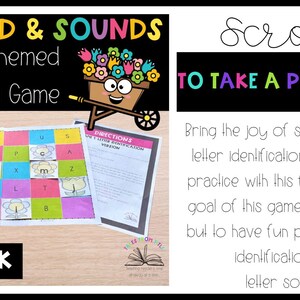 Letter Identification & Sounds Intervention or Center Game - Spring ...