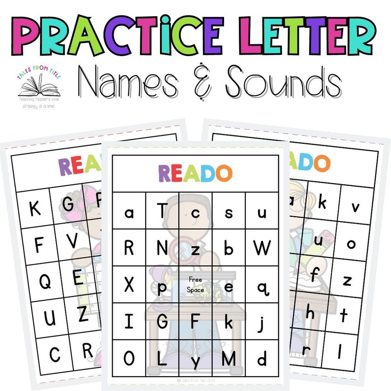 Letter Identification & Letter Sounds Bingo - Back-to-school Themed ...