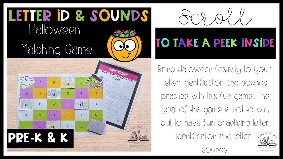 Halloween Themed Letter Identification & Sounds Intervention - Etsy