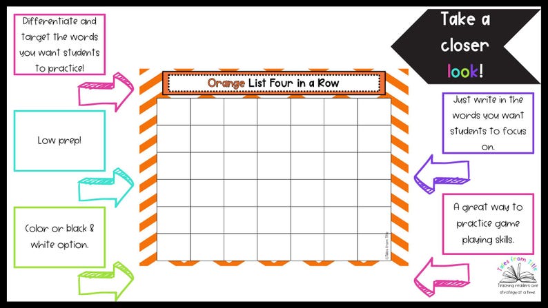 Fry Sight Words 11-20 Four in a Row Game | Printable & Editable Sight ...