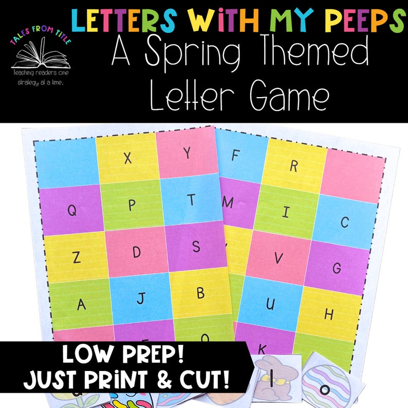 Letter Identification & Sounds Intervention or Center Game - Easter ...