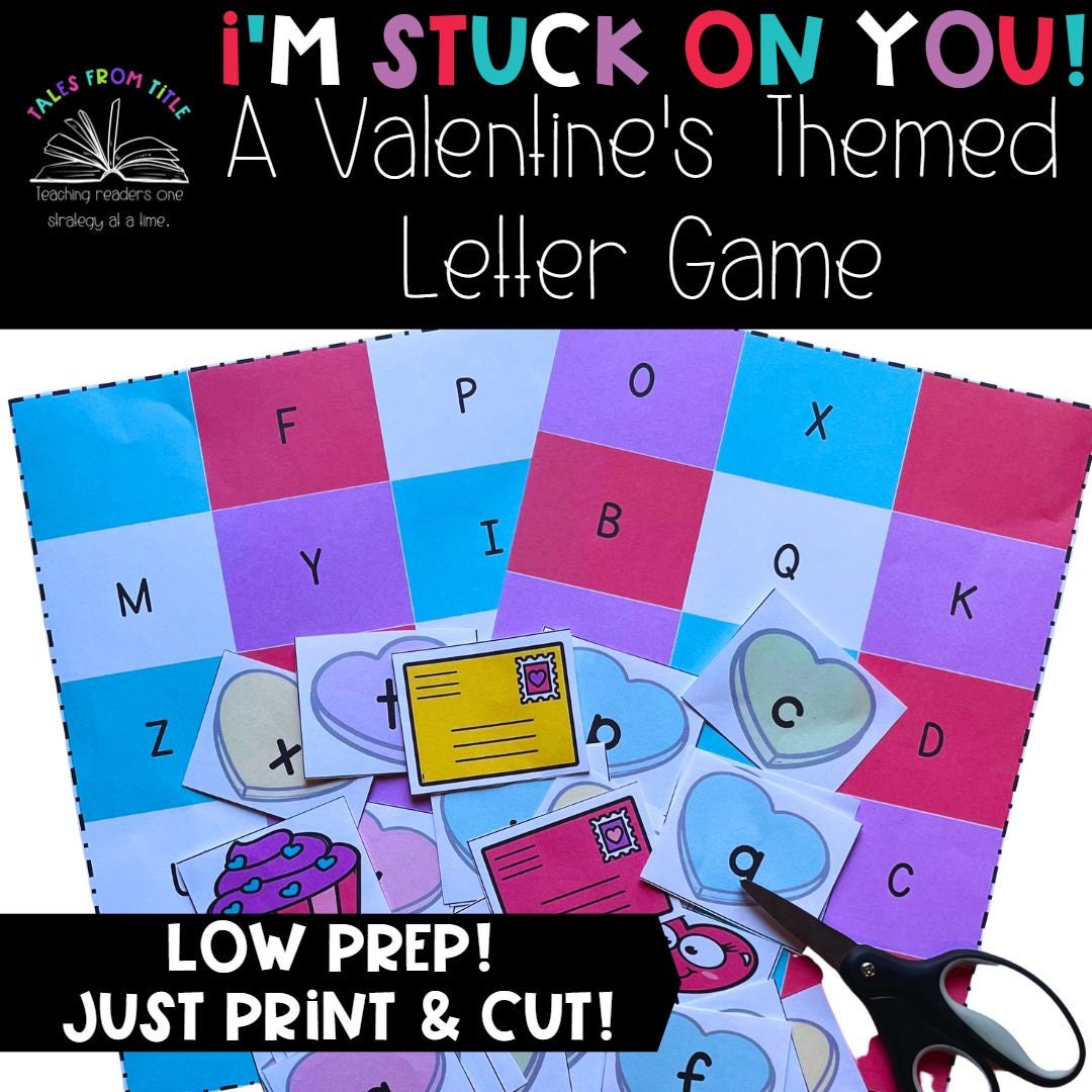 Letter Identification & Sounds Intervention or Center Games - Valentine ...