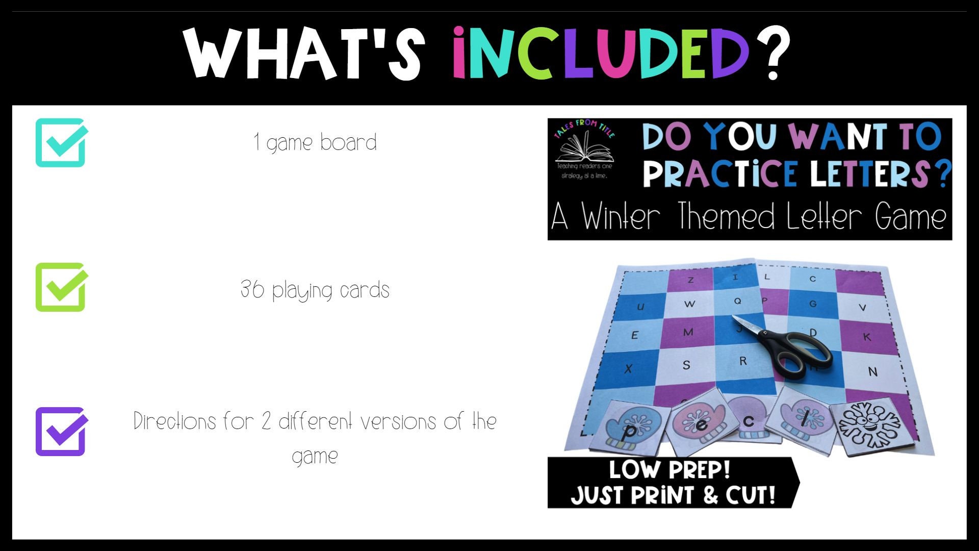 Letter Identification & Sounds Intervention or Center Game - Winter ...