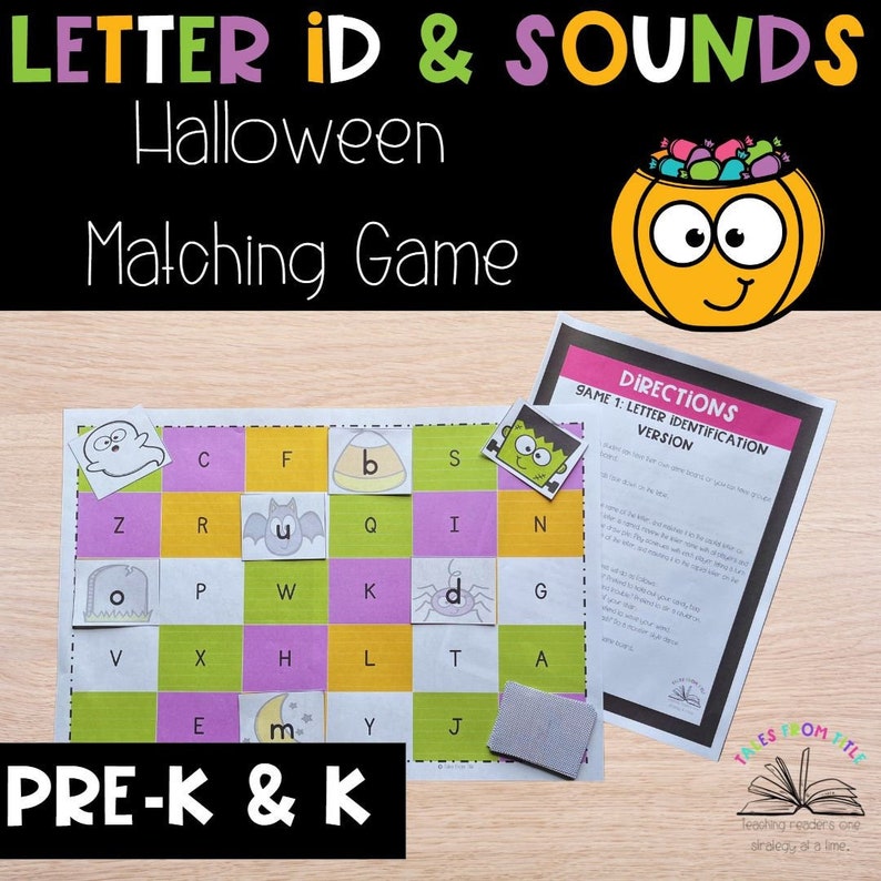 Halloween Themed Letter Identification & Sounds Intervention or Center ...