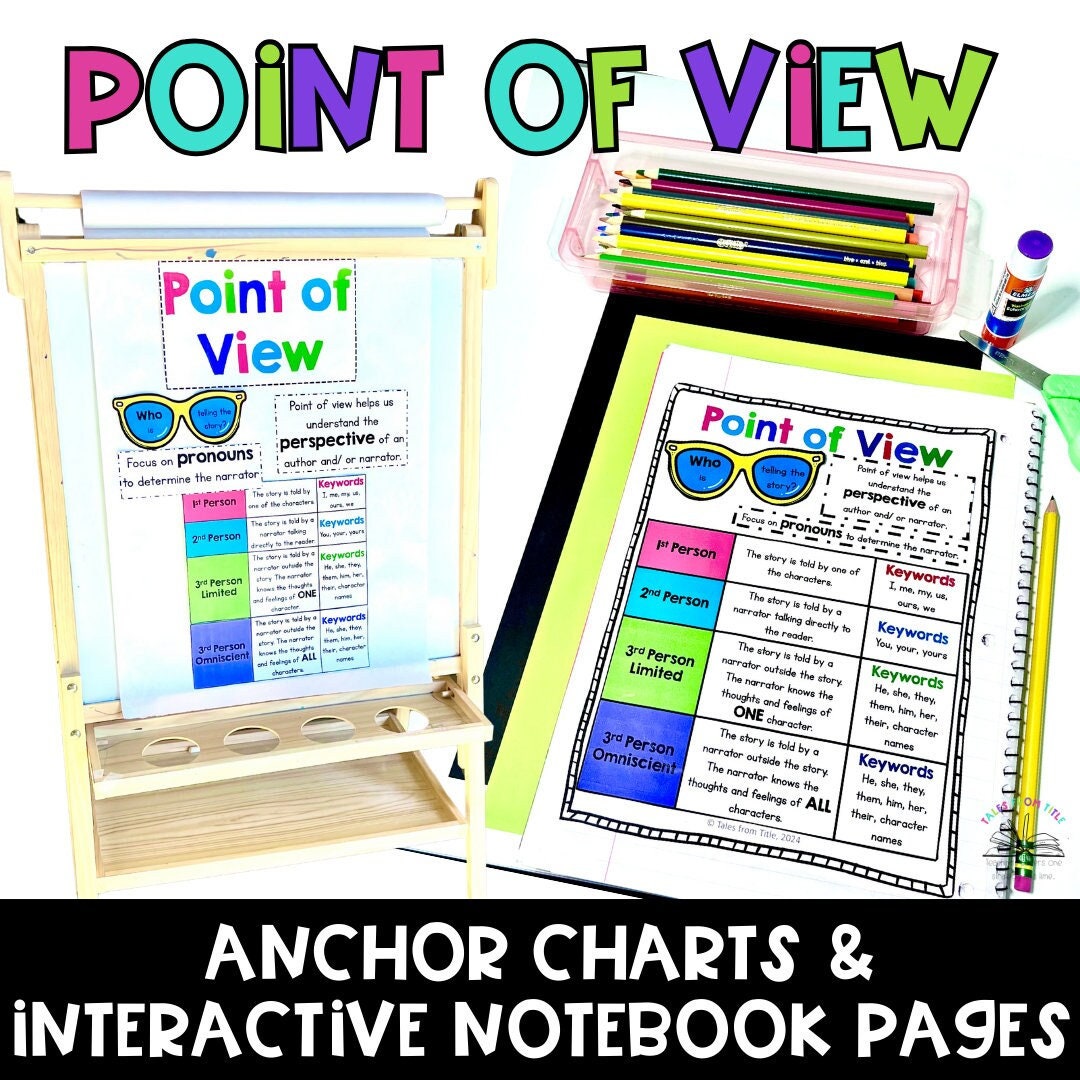 Point of View Anchor Charts & Interactive Notebook Pages - Etsy