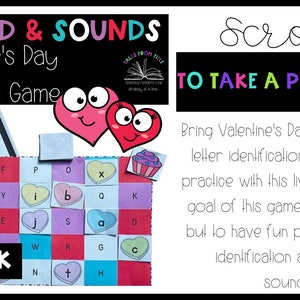 Letter Identification & Sounds Intervention or Center Games - Valentine ...