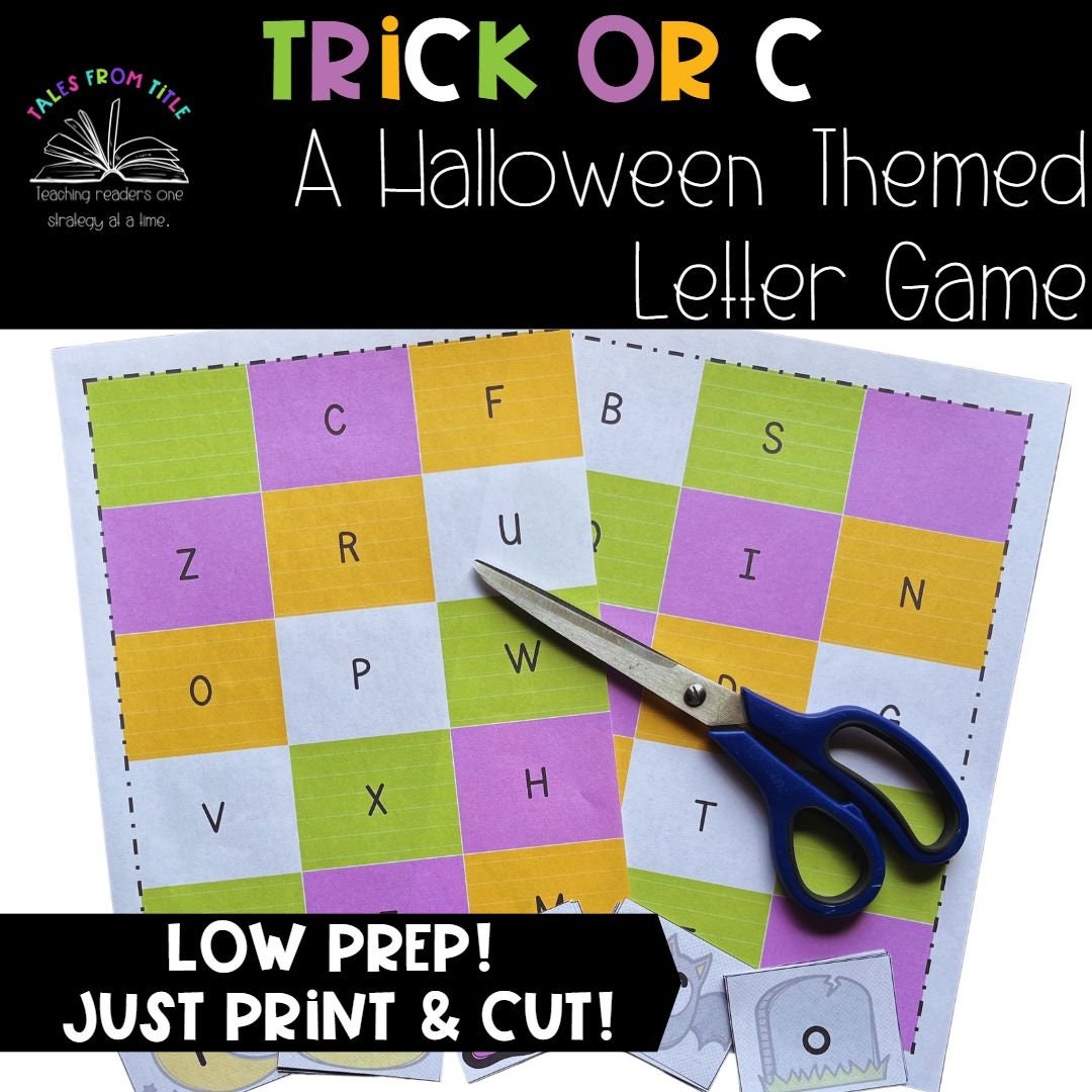 Halloween Themed Letter Identification & Sounds Intervention or Center ...