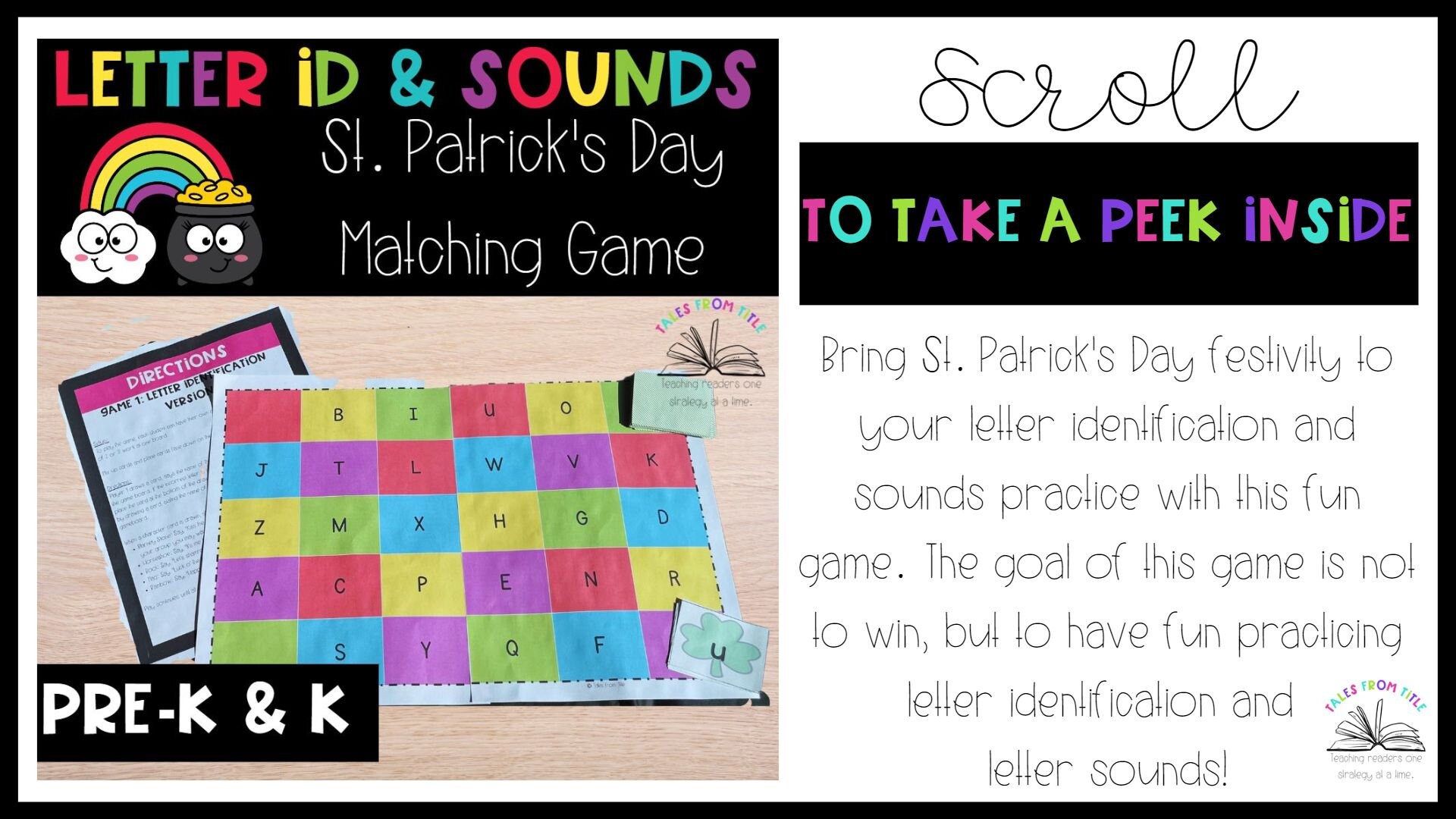 Letter Identification & Sounds Intervention or Center Games - St ...