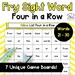 Fry's First 100 Sight Word Four in a Row Game: Words 21 - 30 ...
