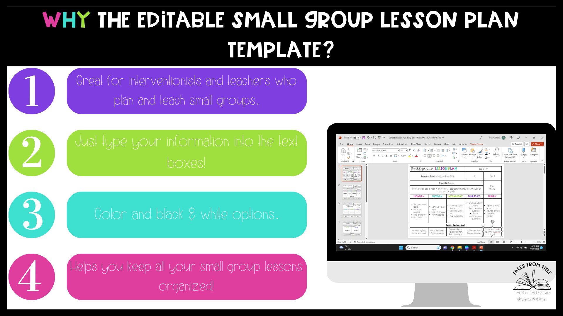 Editable Intervention & Small Group Lesson Plan Templates - Etsy