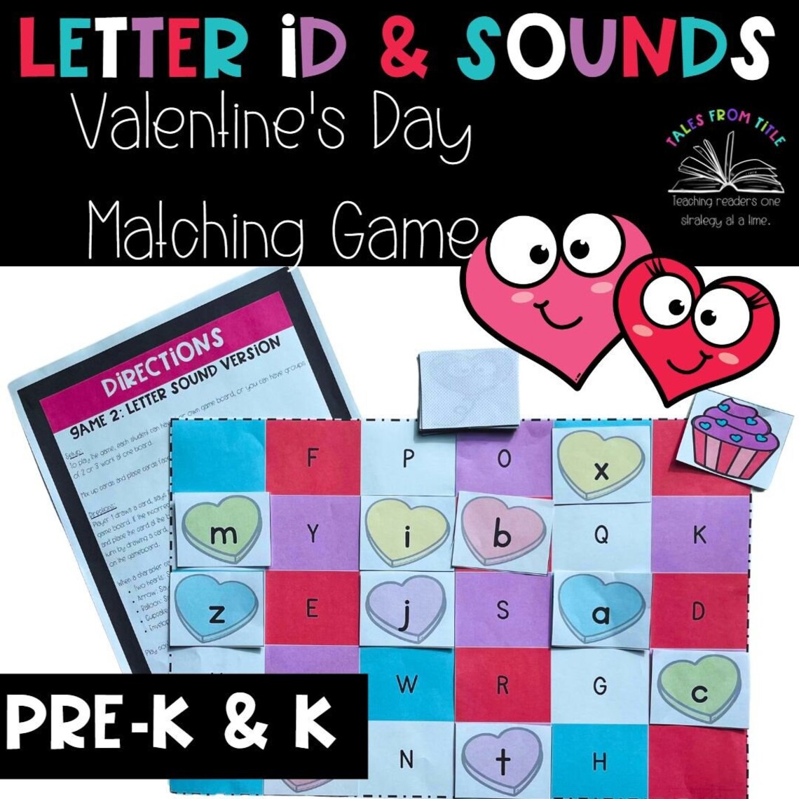 Letter Identification & Sounds Intervention or Center Games Valentine's ...