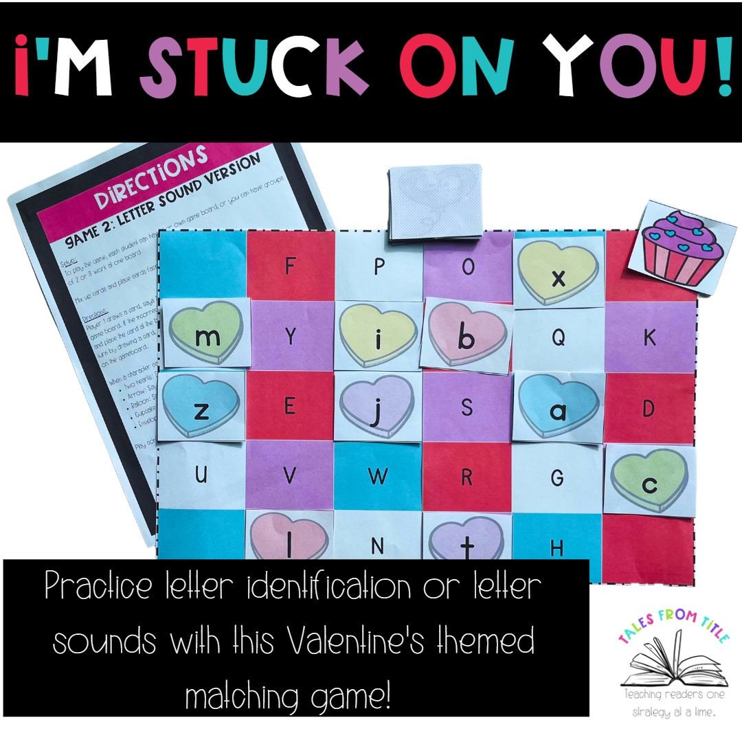 Letter Identification & Sounds Intervention or Center Games - Valentine ...