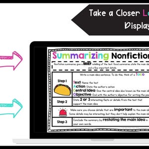Summarizing Nonfiction Anchor Charts for Reading Comprehension ...