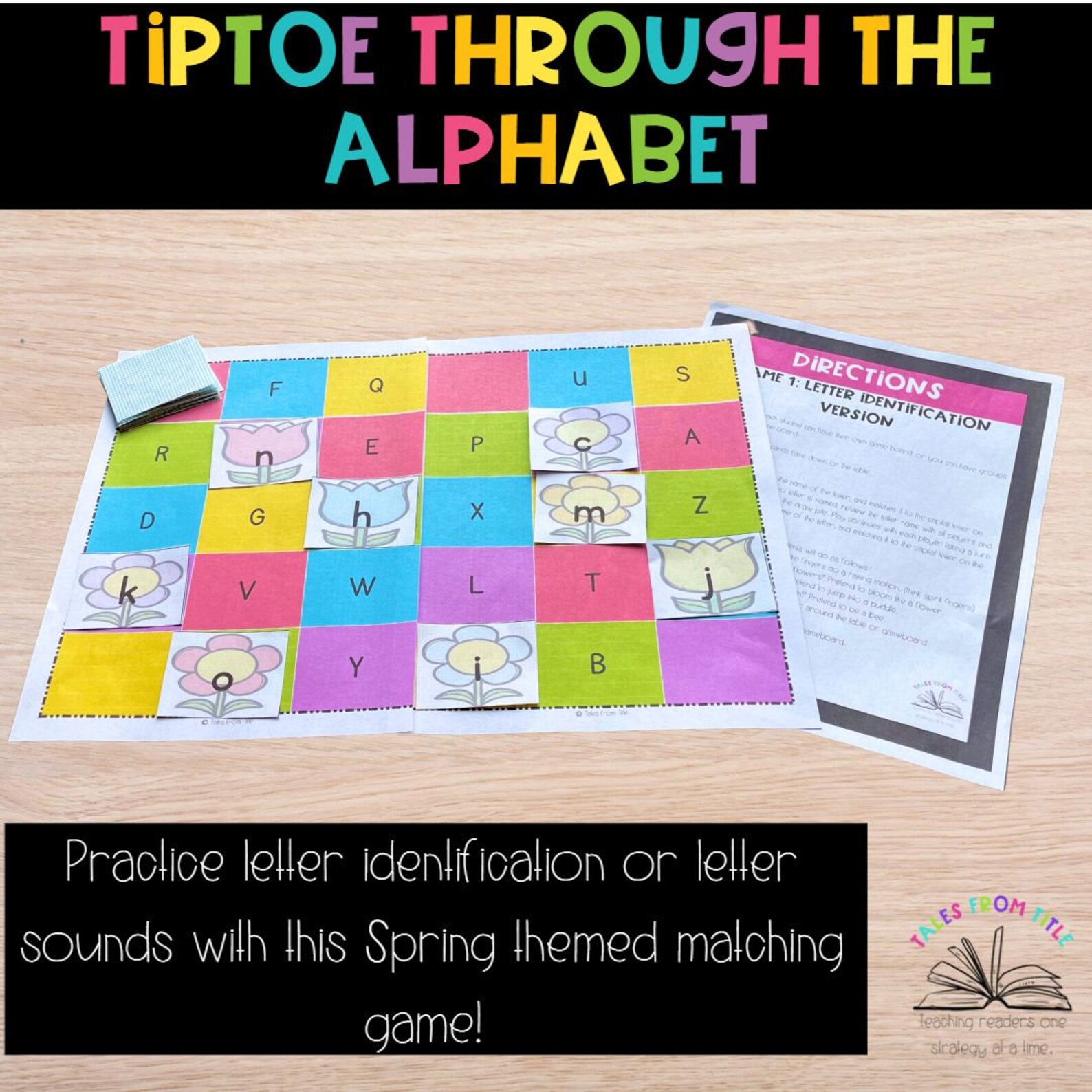 Letter Identification & Sounds Intervention or Center Game - Spring ...