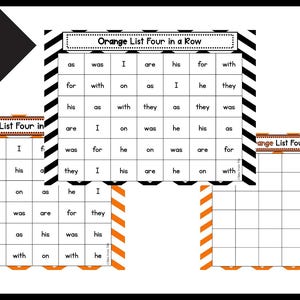 Fry Sight Words 11-20 Four in a Row Game | Printable & Editable Sight ...