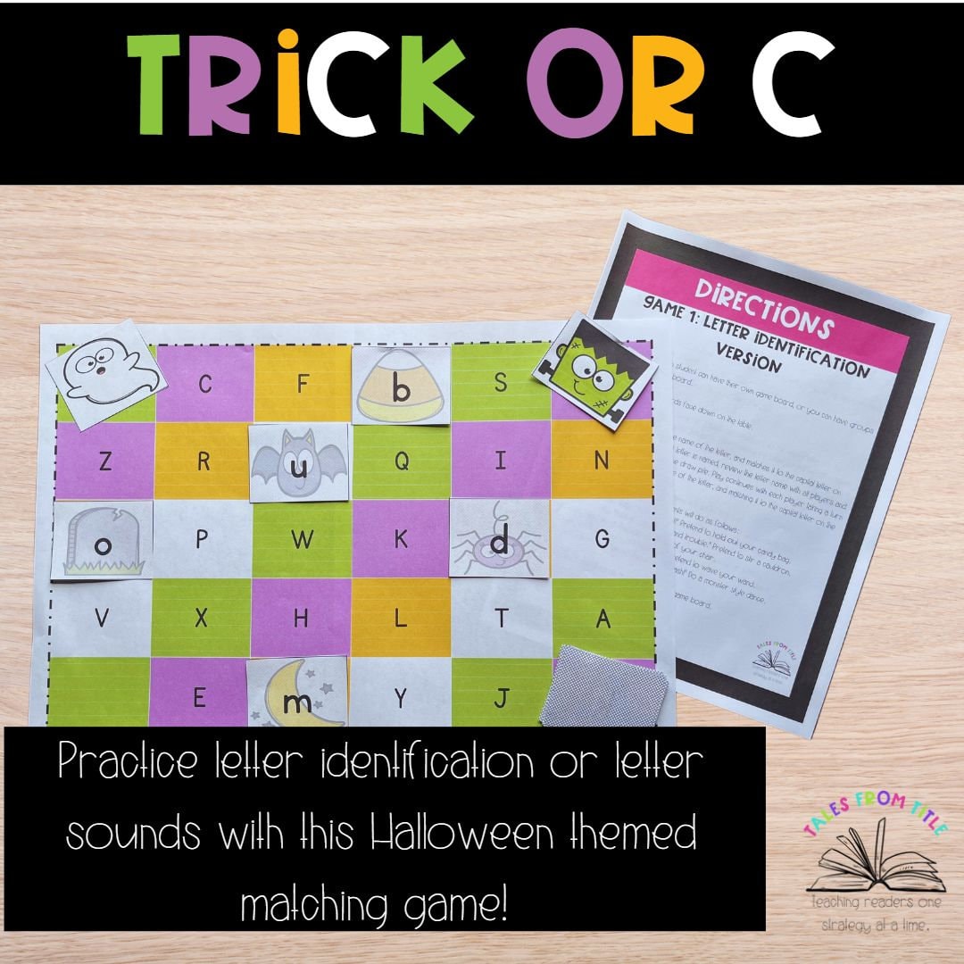 Halloween Themed Letter Identification & Sounds Intervention or Center ...